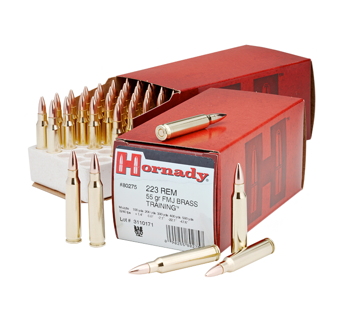 Hornady Training .223 Rem 55 Grain FMJ Centerfire Rifle Ammo | Bass Pro ...